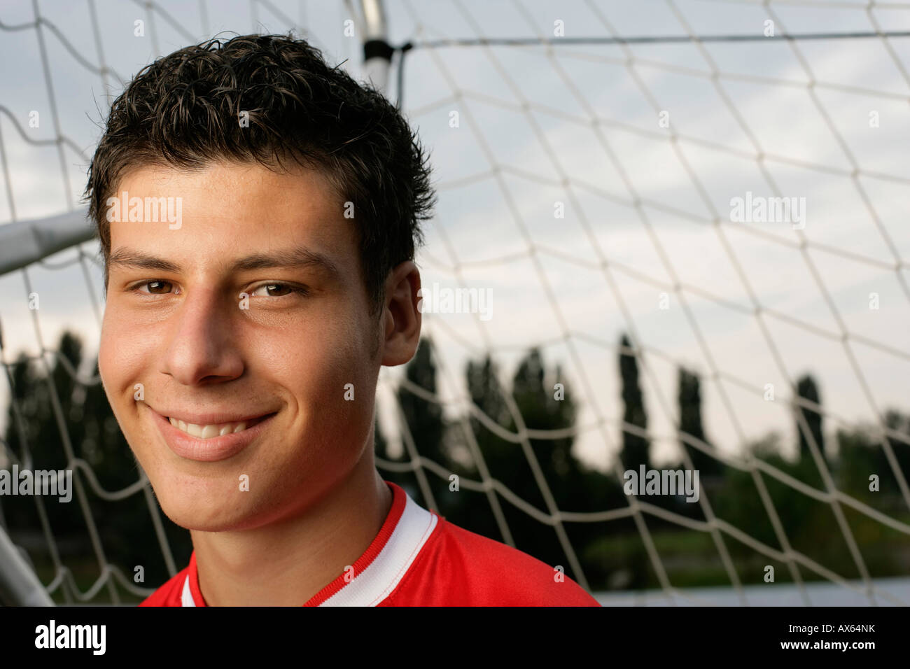 Portrait of a soccer player Stock Photo - Alamy