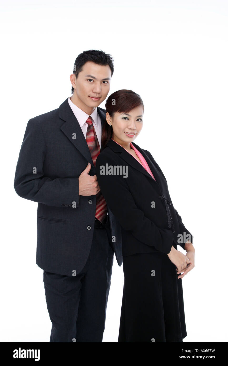 Businessman and Businesswoman Stock Photo - Alamy