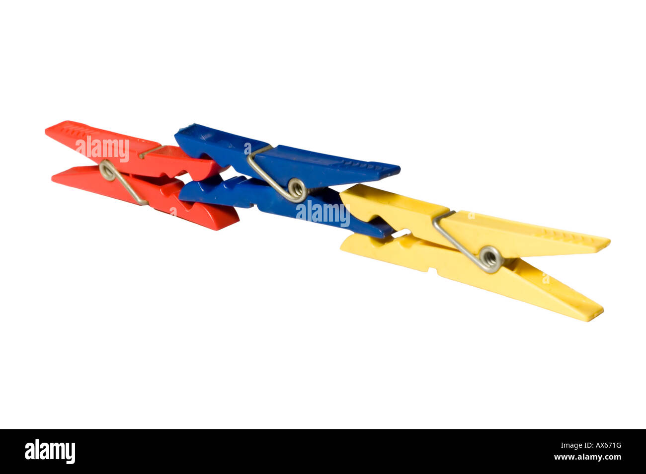 series isolated on white clothes peg Stock Photo - Alamy