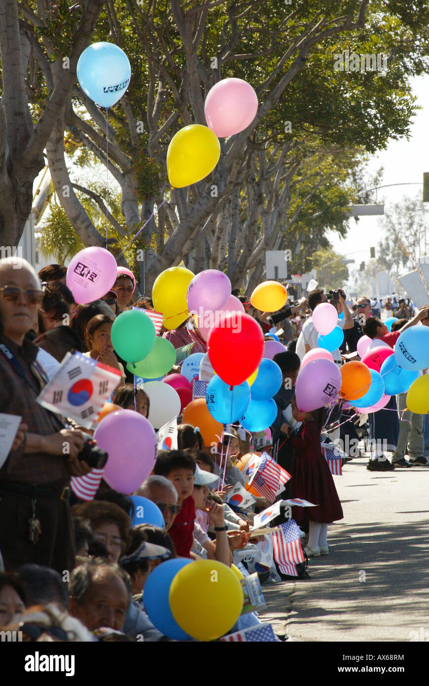 Korean festival parade community Garden Grove California USA Stock ...