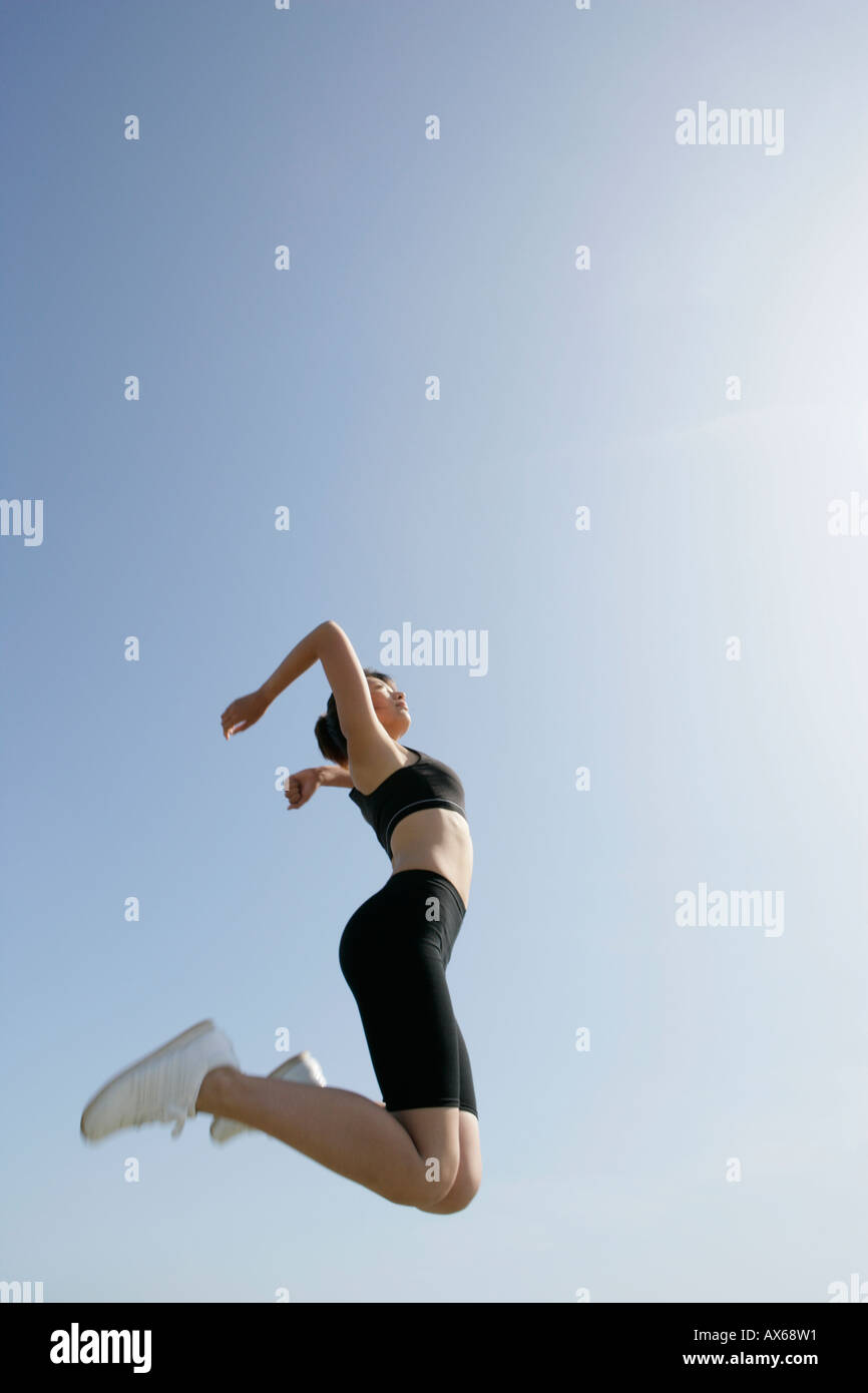 Side view jumping smart hi-res stock photography and images - Alamy