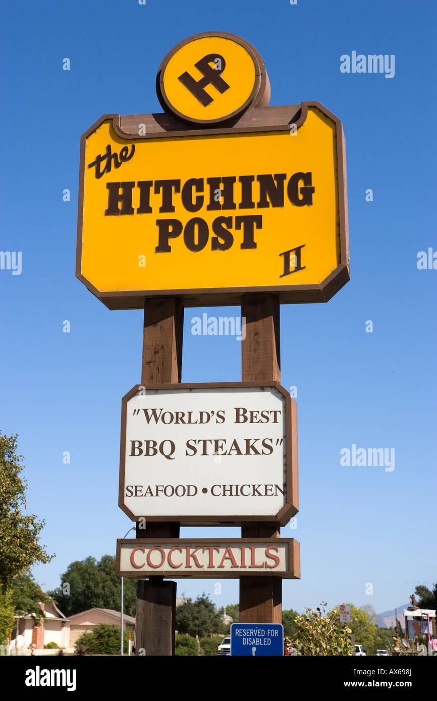 The Hitching Post II Restaurant Buelton California Stock Photo - Alamy