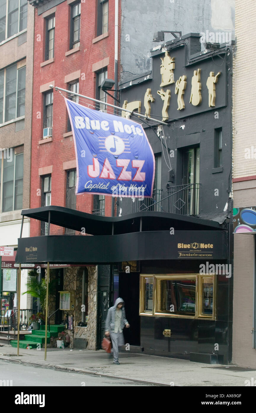 Blue Note Jazz Club, West Village, New York City, USA Stock Photo - Alamy