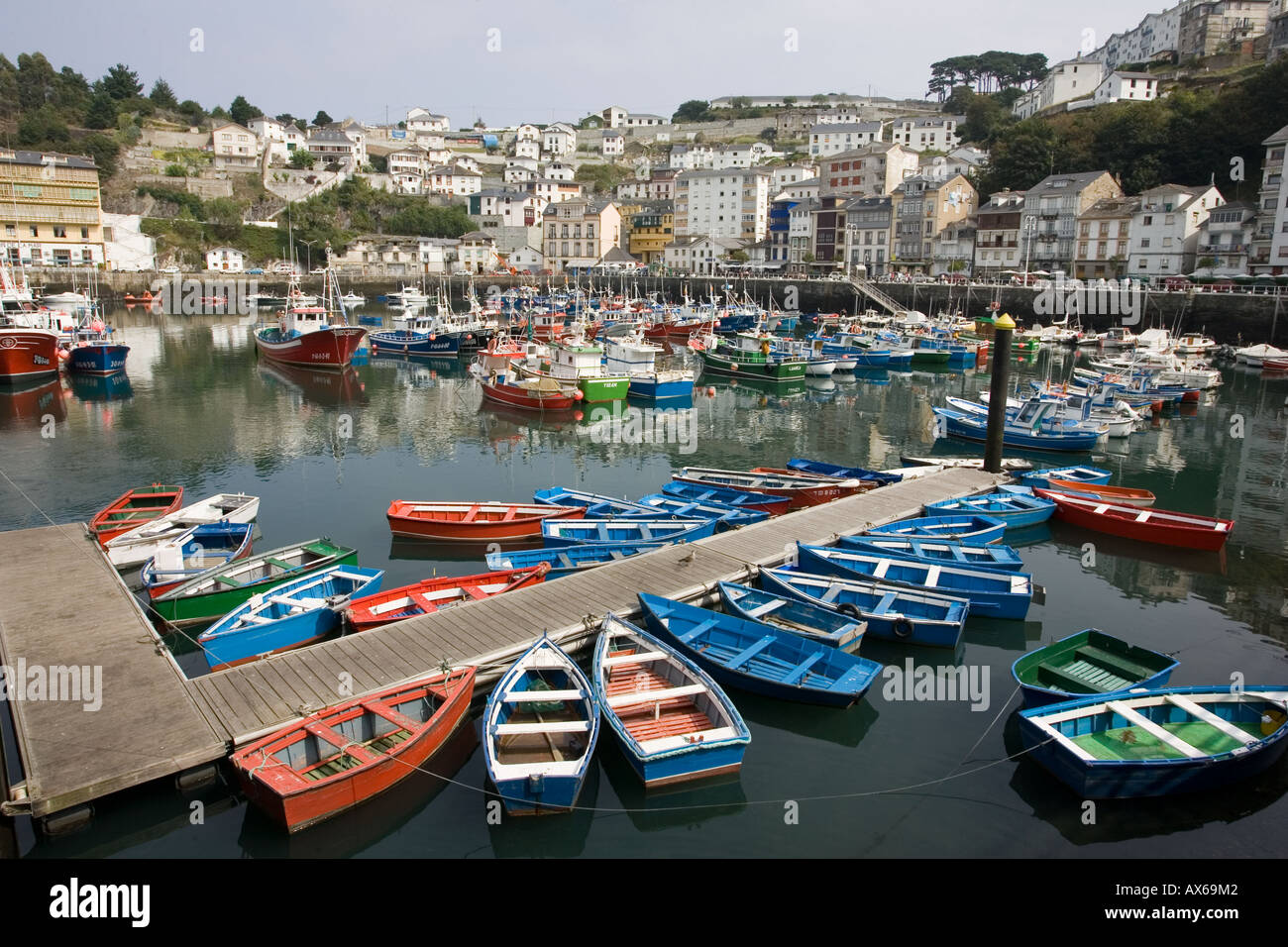 Town port luarca costa hi-res stock photography and images - Alamy