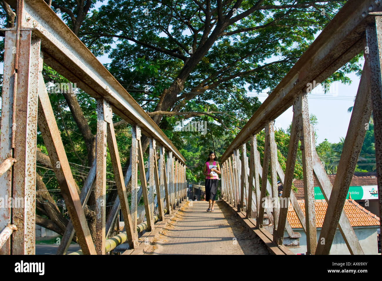 Canal Bridge in Alleppey India Stock Photo - Alamy