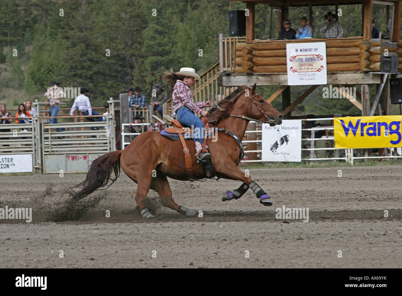 Barrel racing time hi-res stock photography and images - Alamy