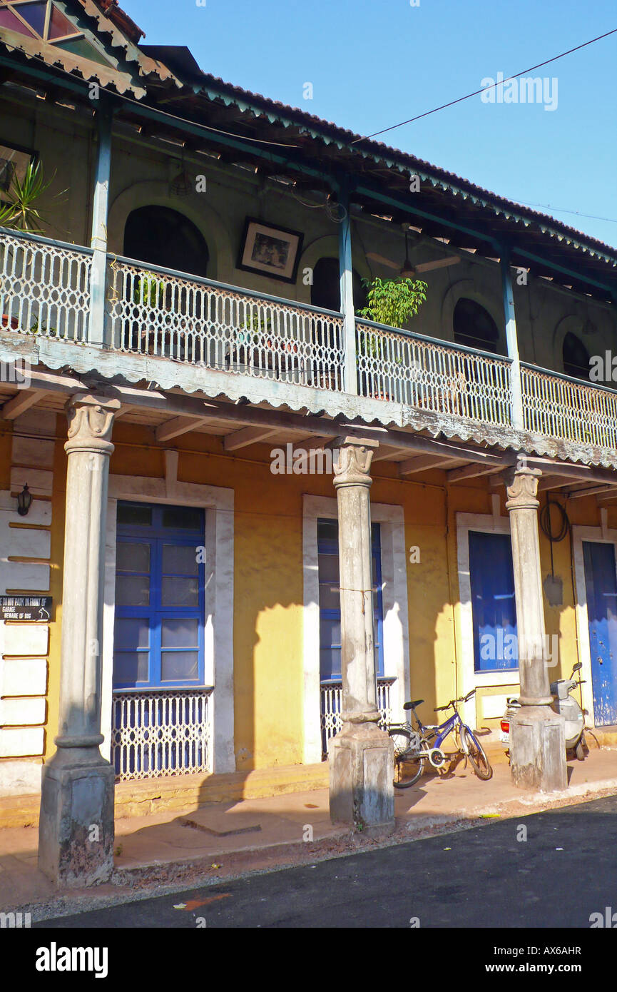 Beautiful historic building in old Portuguese district of Sao Tome ...