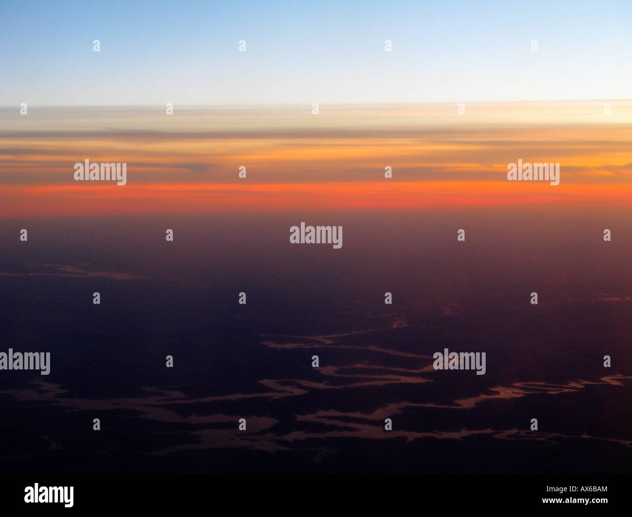 Aerial Clouds at sunset Stock Photo - Alamy
