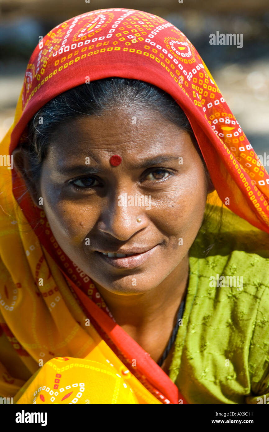 Portrait of a Hindu Woman in Cochin India Stock Photo - Alamy