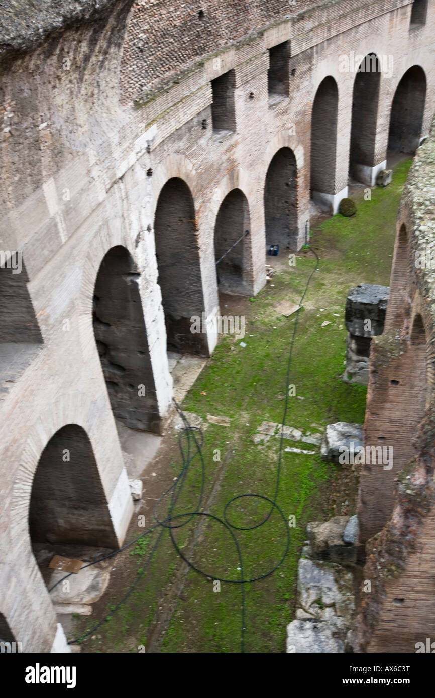 Interior view of Colosseum Stock Photo - Alamy