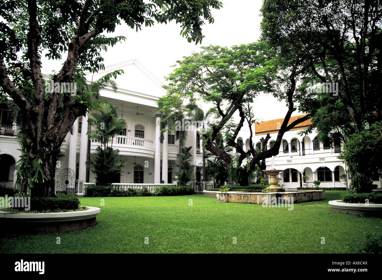 Garden of Hotel Majapahit in Surabaya Java Indonesia Stock Photo - Alamy