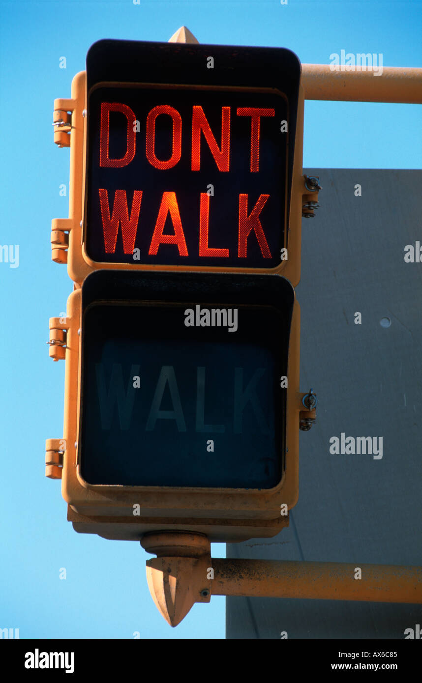 Pedestrian dont walk sign usa hi-res stock photography and images - Alamy