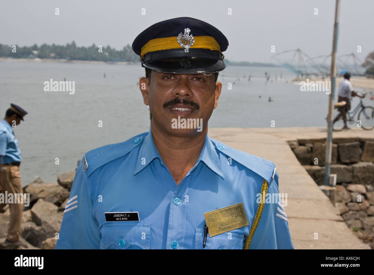 Tourist Police in Cochin India Stock Photo - Alamy