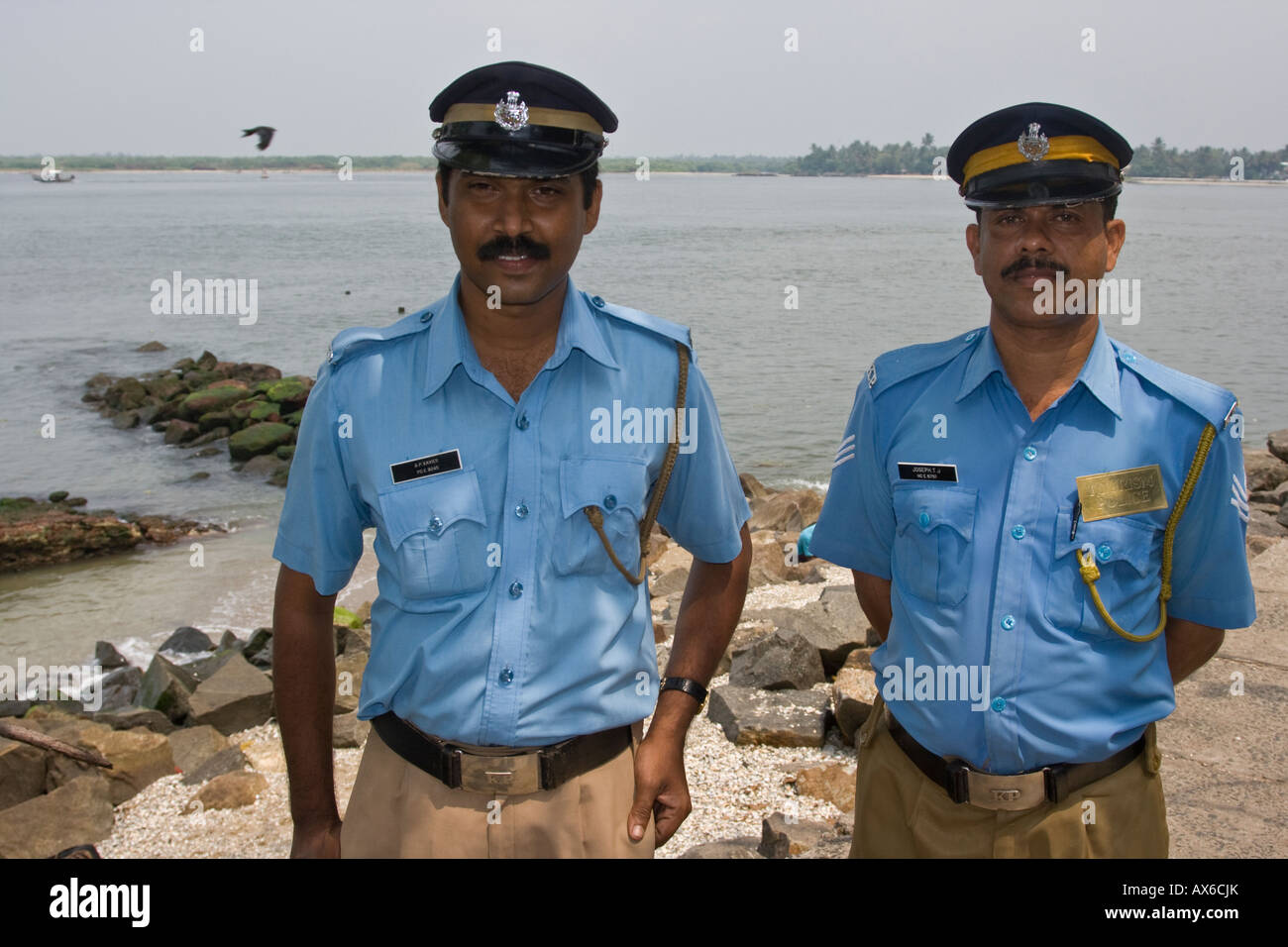 Tourist Police in Cochin India Stock Photo - Alamy