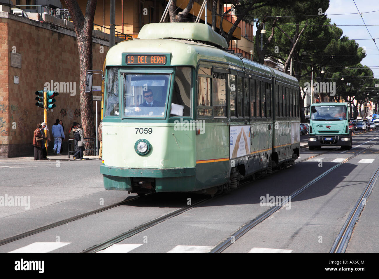 Tram in Rome, Italy Stock Photo - Alamy