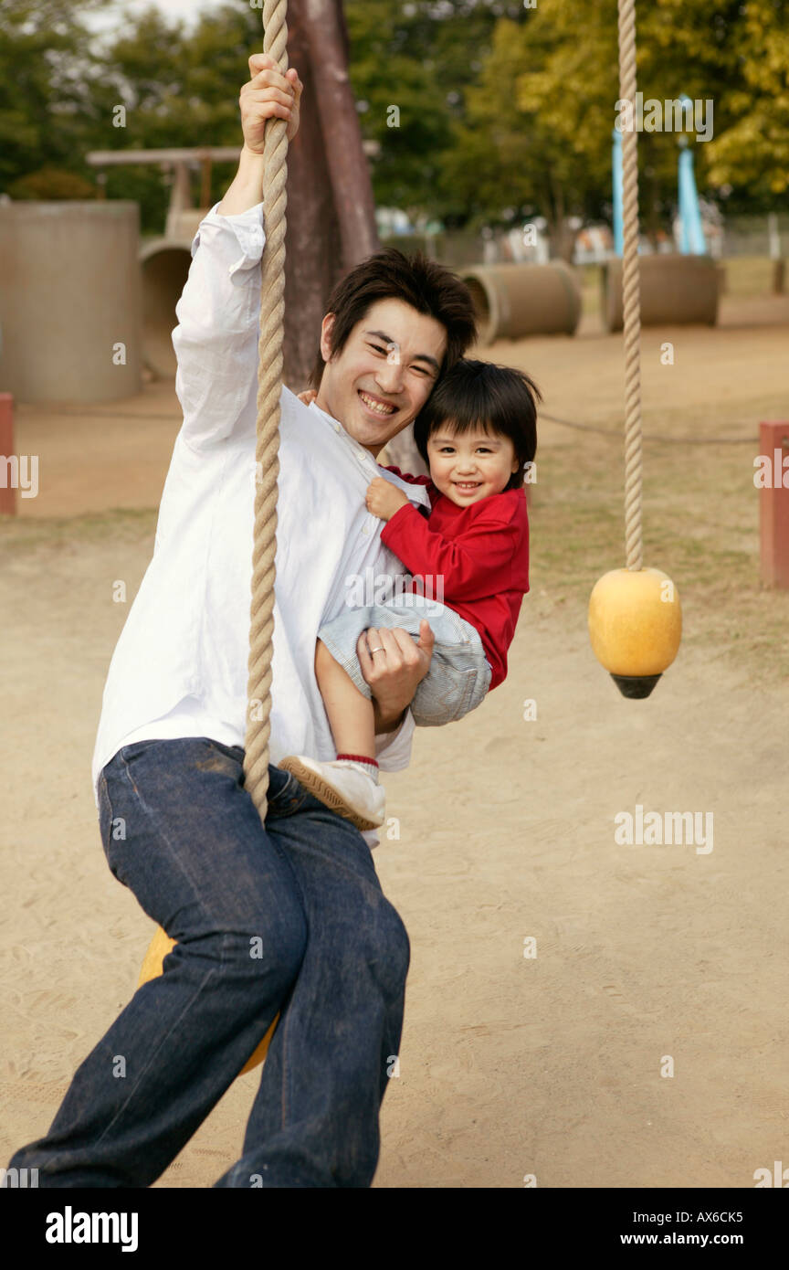 Two rope swings hi-res stock photography and images - Alamy