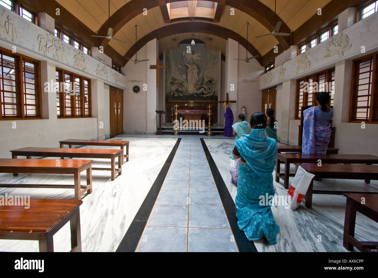 Indian Women Praying in Coonan or Holy Cross Catholic Church in ...