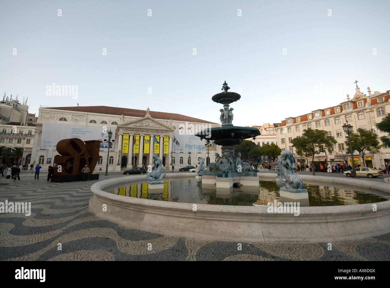 LOVE Teatro Nacional D. Maria II Stock Photo - Alamy