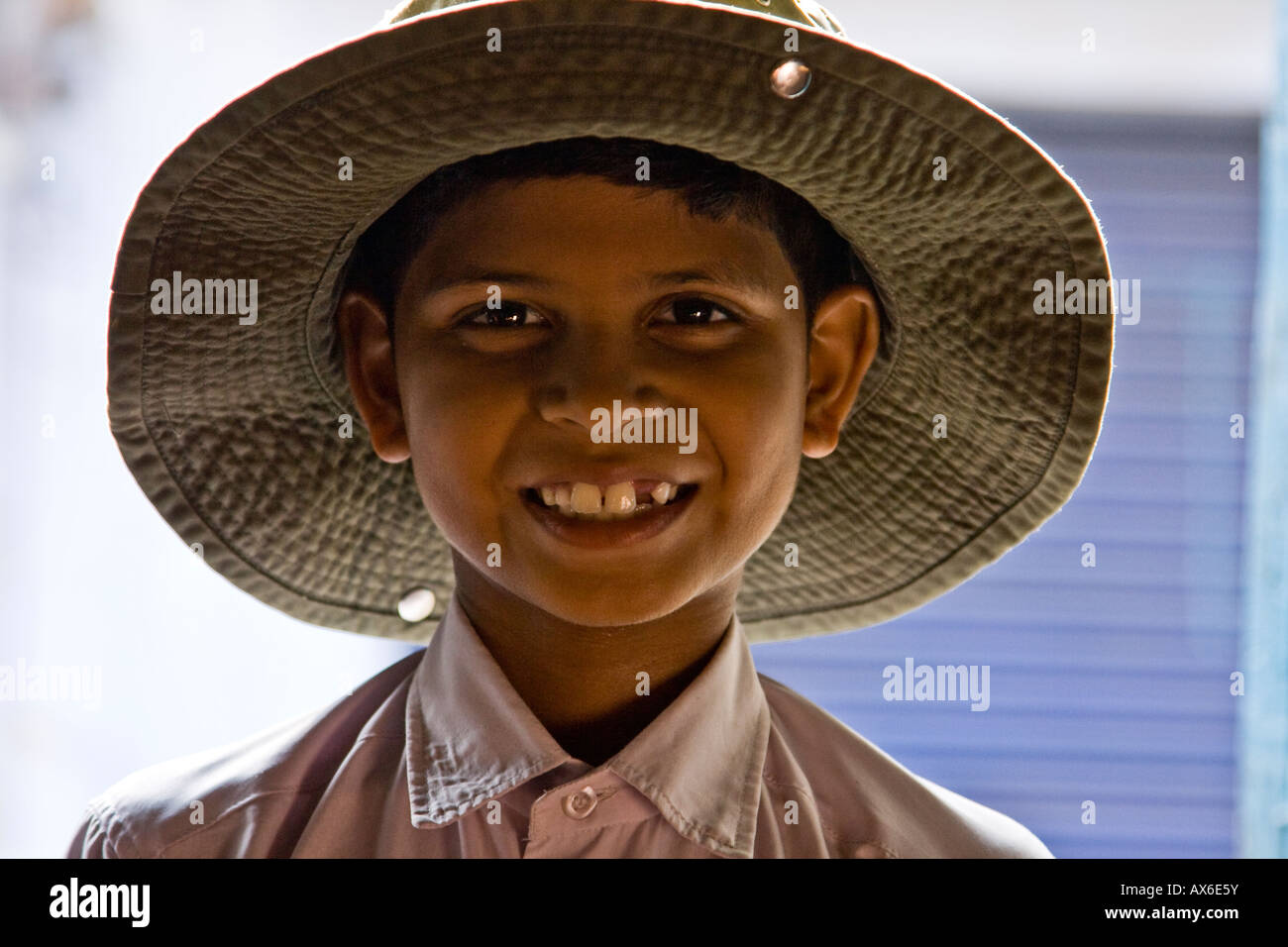 Smiling Indian Boy in Mattancherry Cochin India Stock Photo - Alamy