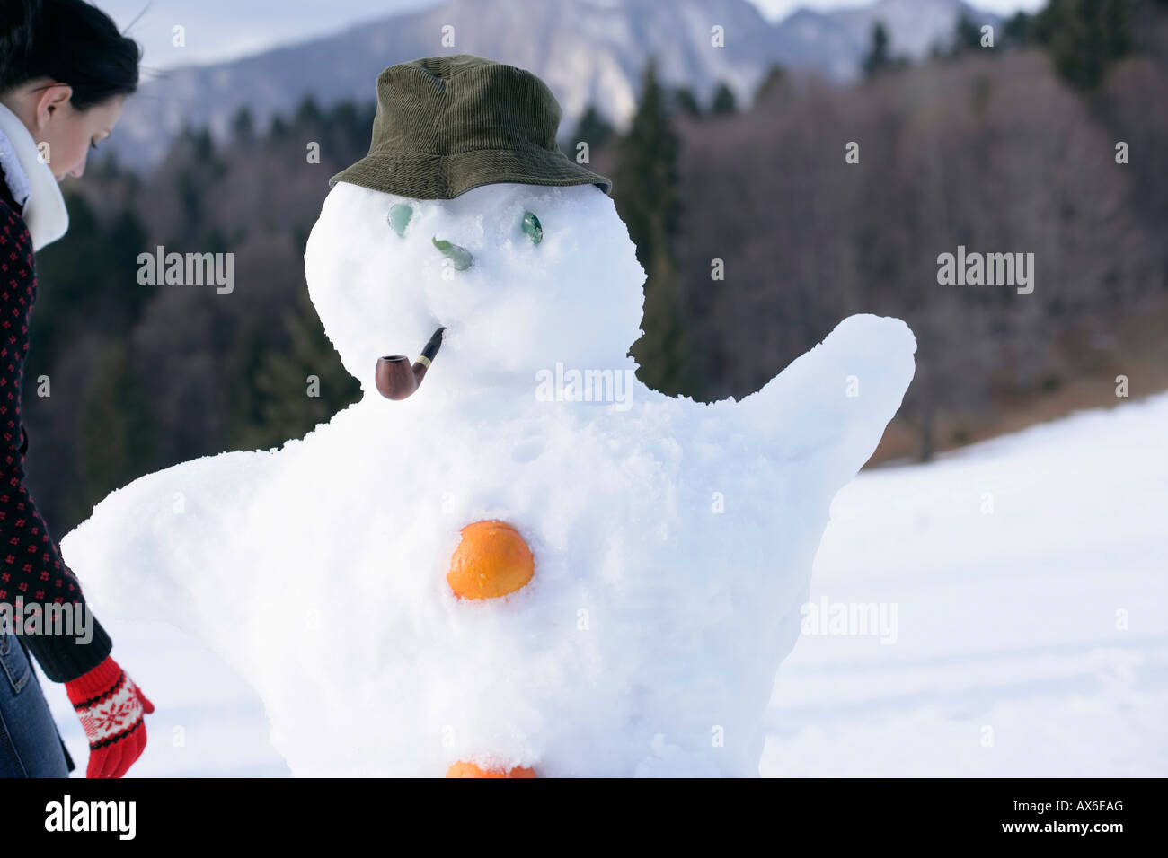 Funny human snowman hi-res stock photography and images - Alamy