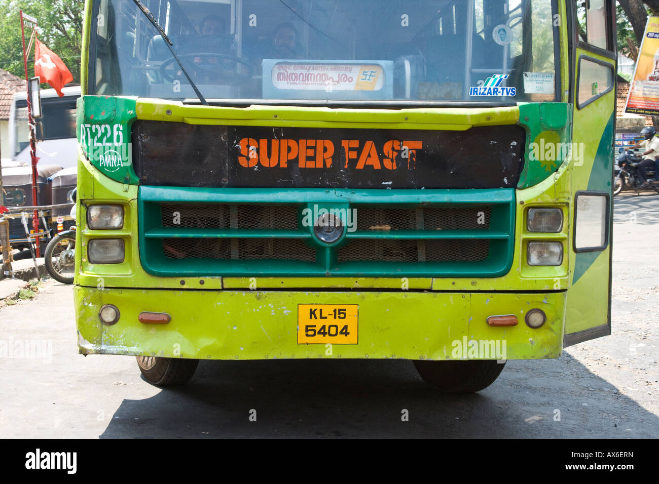 Super Fast Bus in Cochin India Stock Photo - Alamy