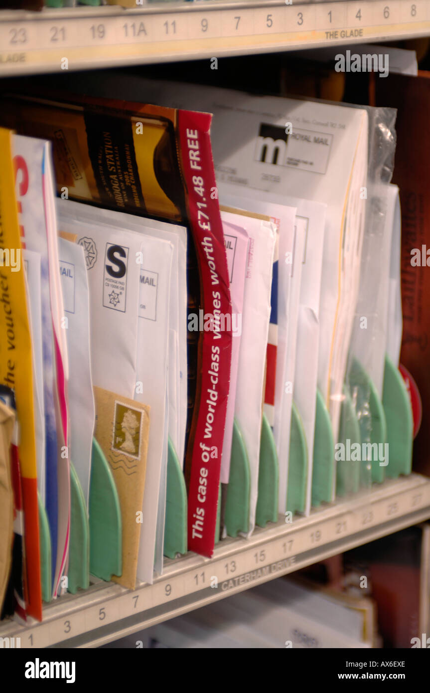 Mail junk mail post frame sorting filing delivery postman hi-res stock ...