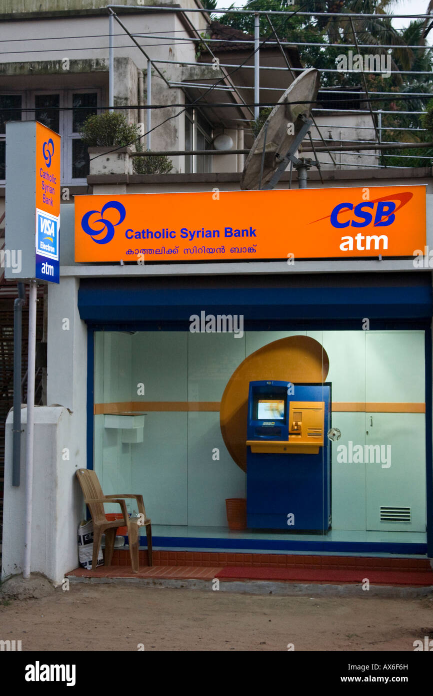 Catholic Syrian Bank ATM Machine in Alleppey India Stock Photo - Alamy