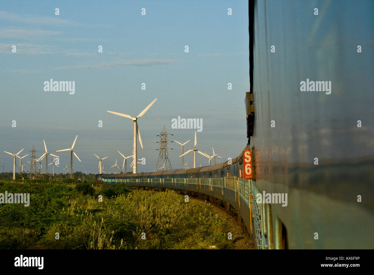 Wind Power Generation Turbines near Kanyakumari in Tamil Nadu India ...