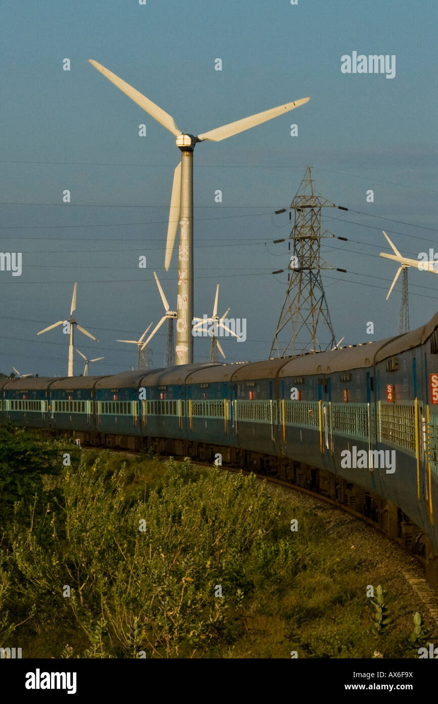 Wind Power Generation Turbines near Kanyakumari in Tamil Nadu India ...