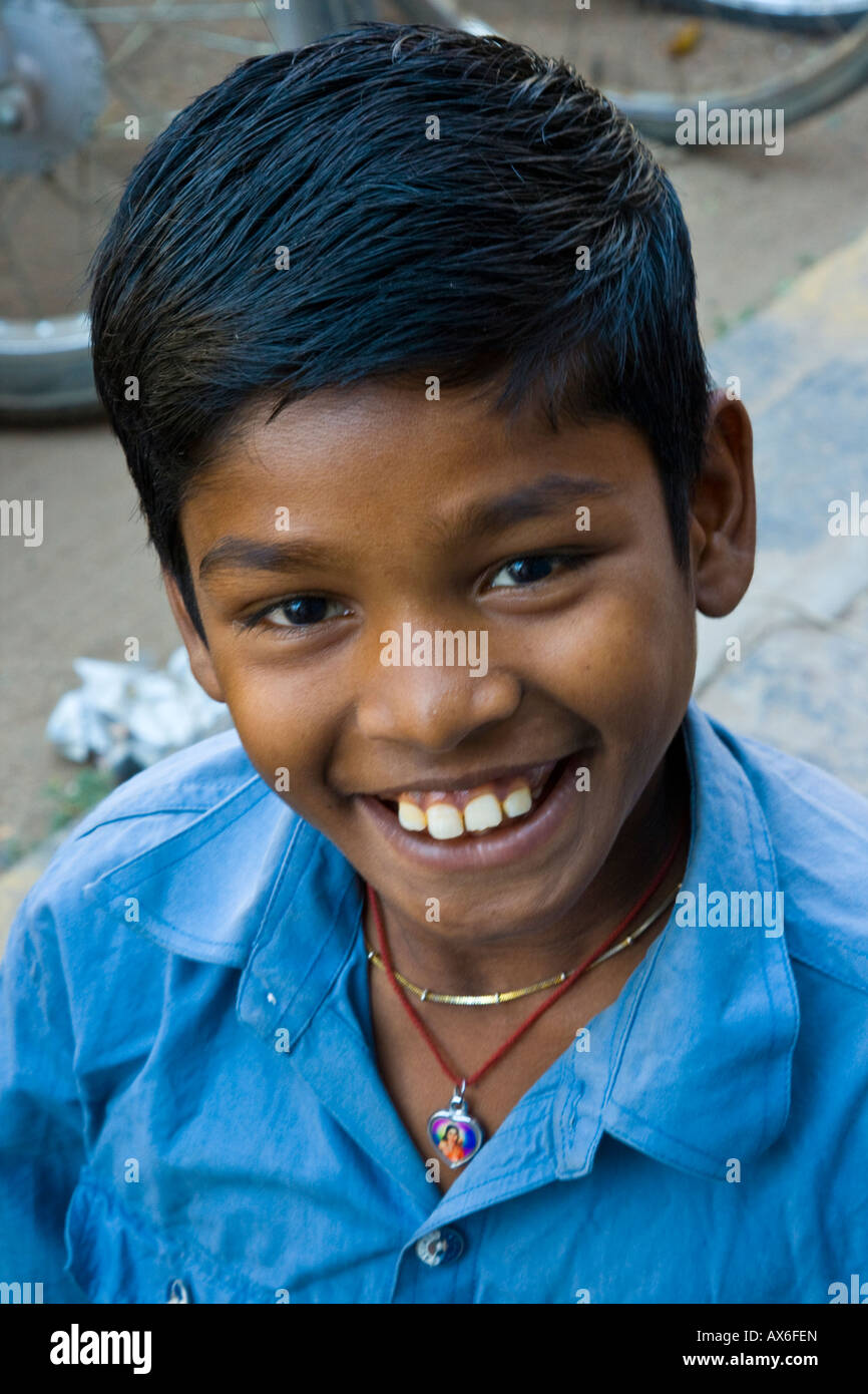 Portrait of an Indian Boy in Madurai South India Stock Photo - Alamy