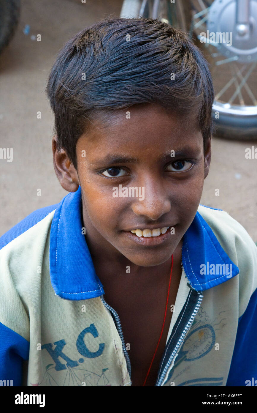 Portrait of an Indian Boy in Madurai South India Stock Photo - Alamy