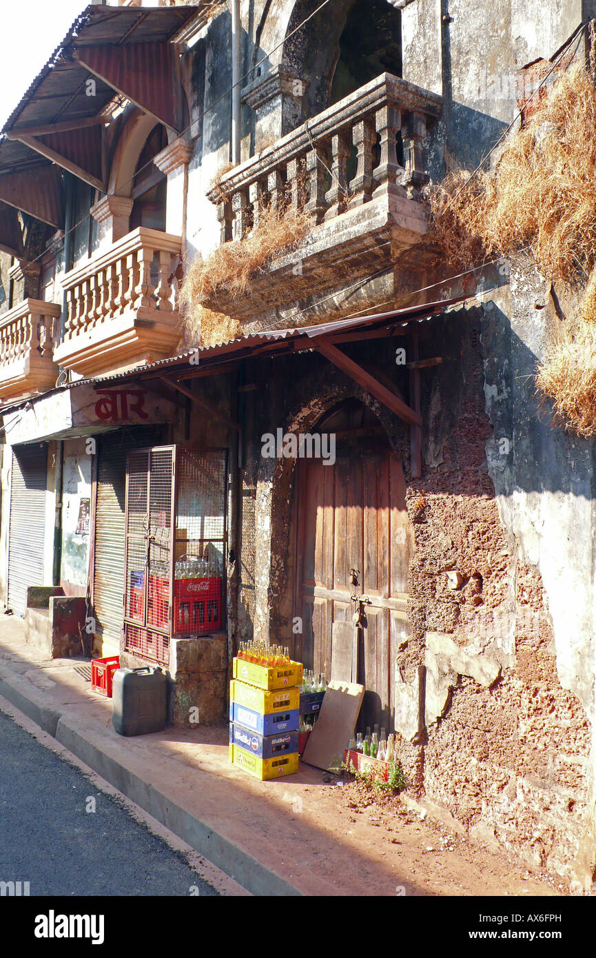 Old buildings in Fontainhas, an old Portuguese district of Panjim ...