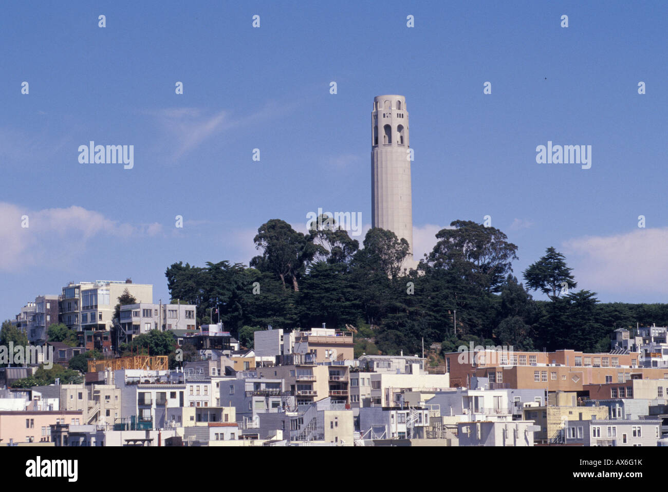 Coit Tower on Telegraph Hill San Francisco Stock Photo - Alamy