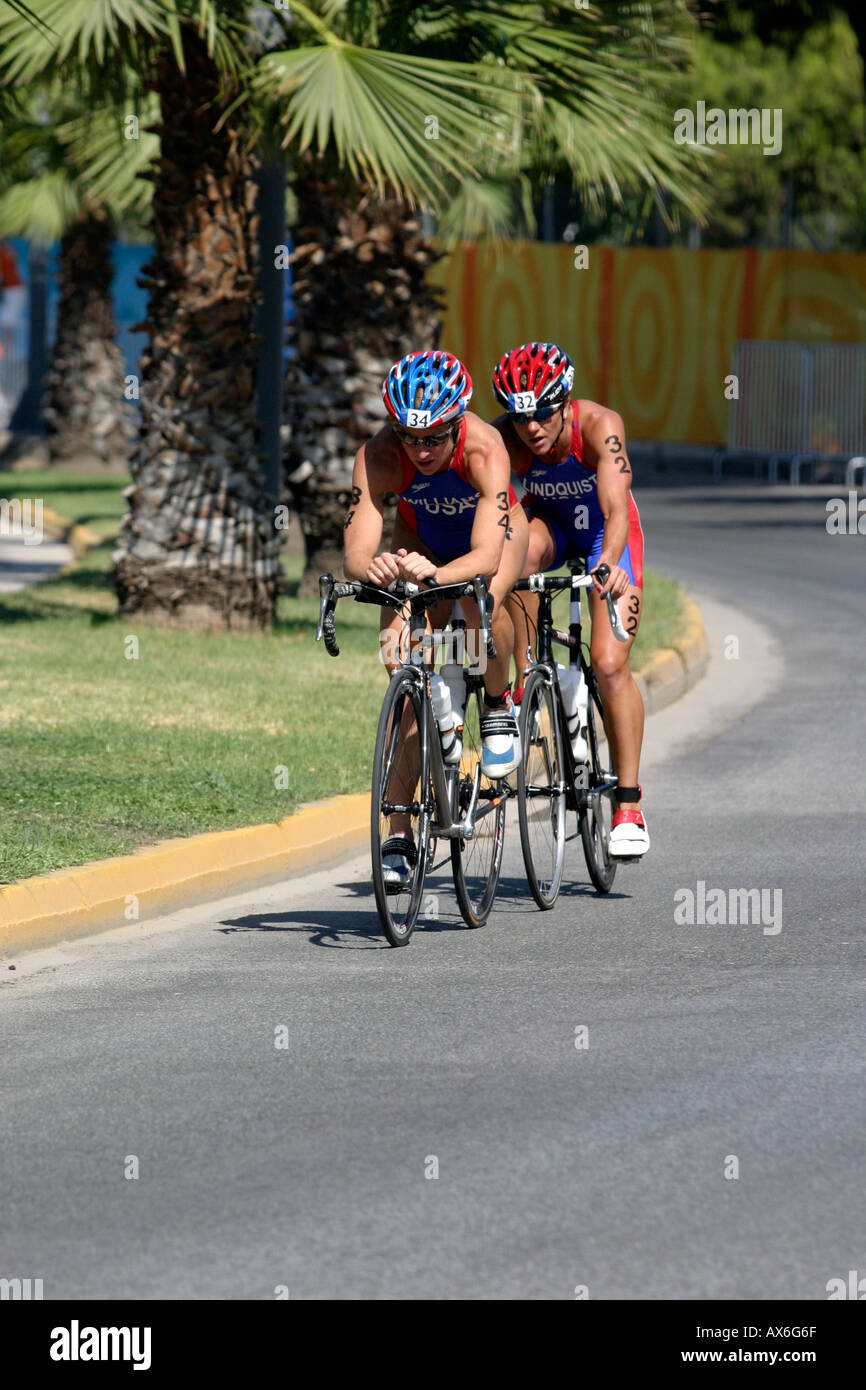 Susan Williams USA being drafted by Barbara Lindquist USA out on the ...
