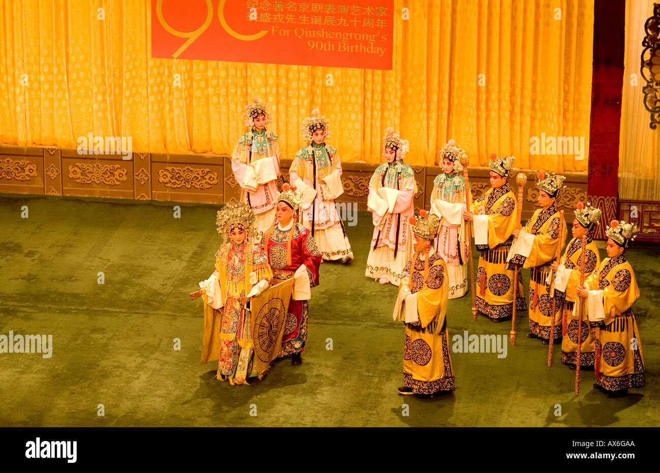 Beijing Opera in China colorful costumes on stage in Beijing China ...