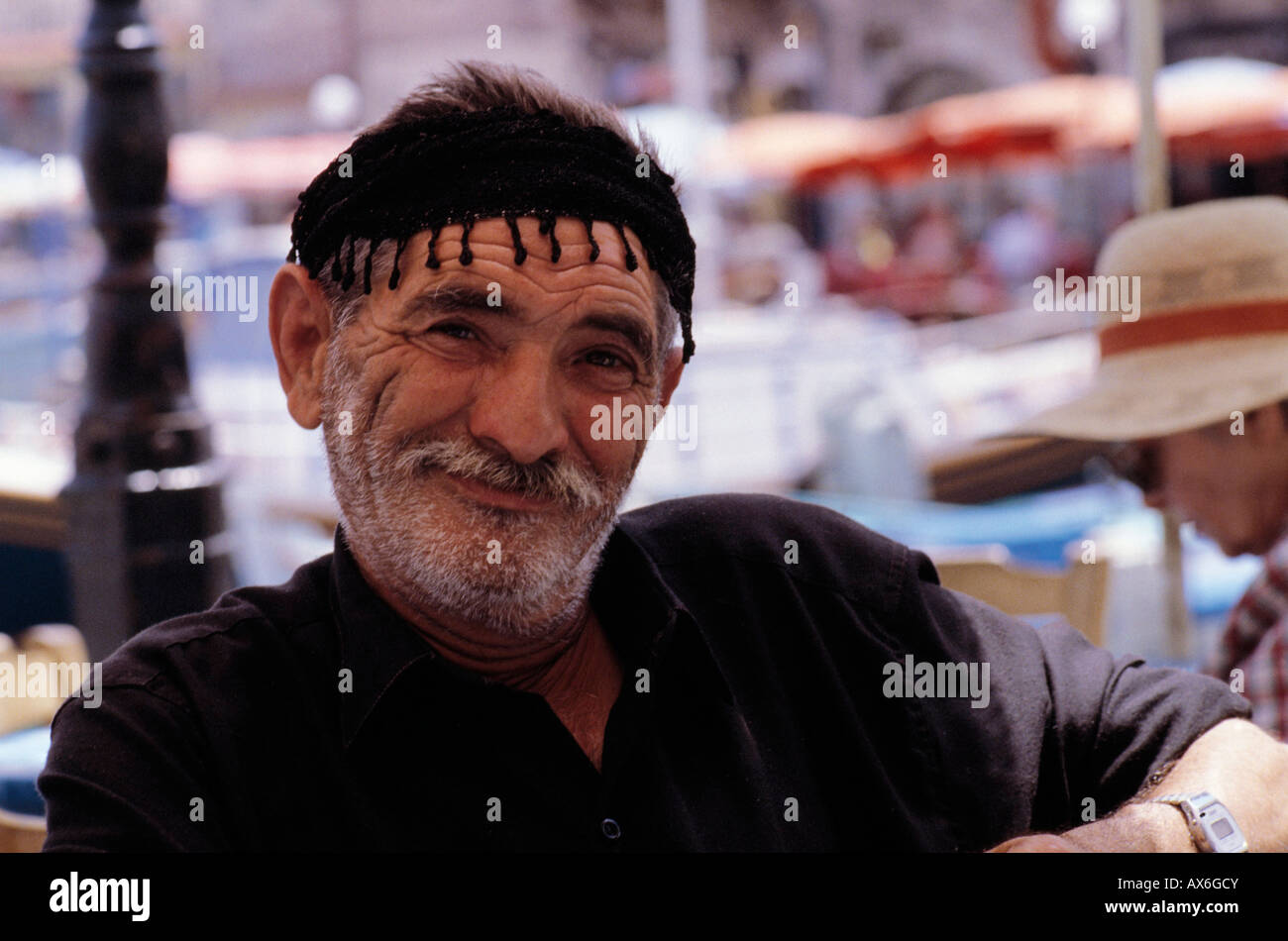 Portrait of senior man smiling, Crete, Greece Stock Photo - Alamy