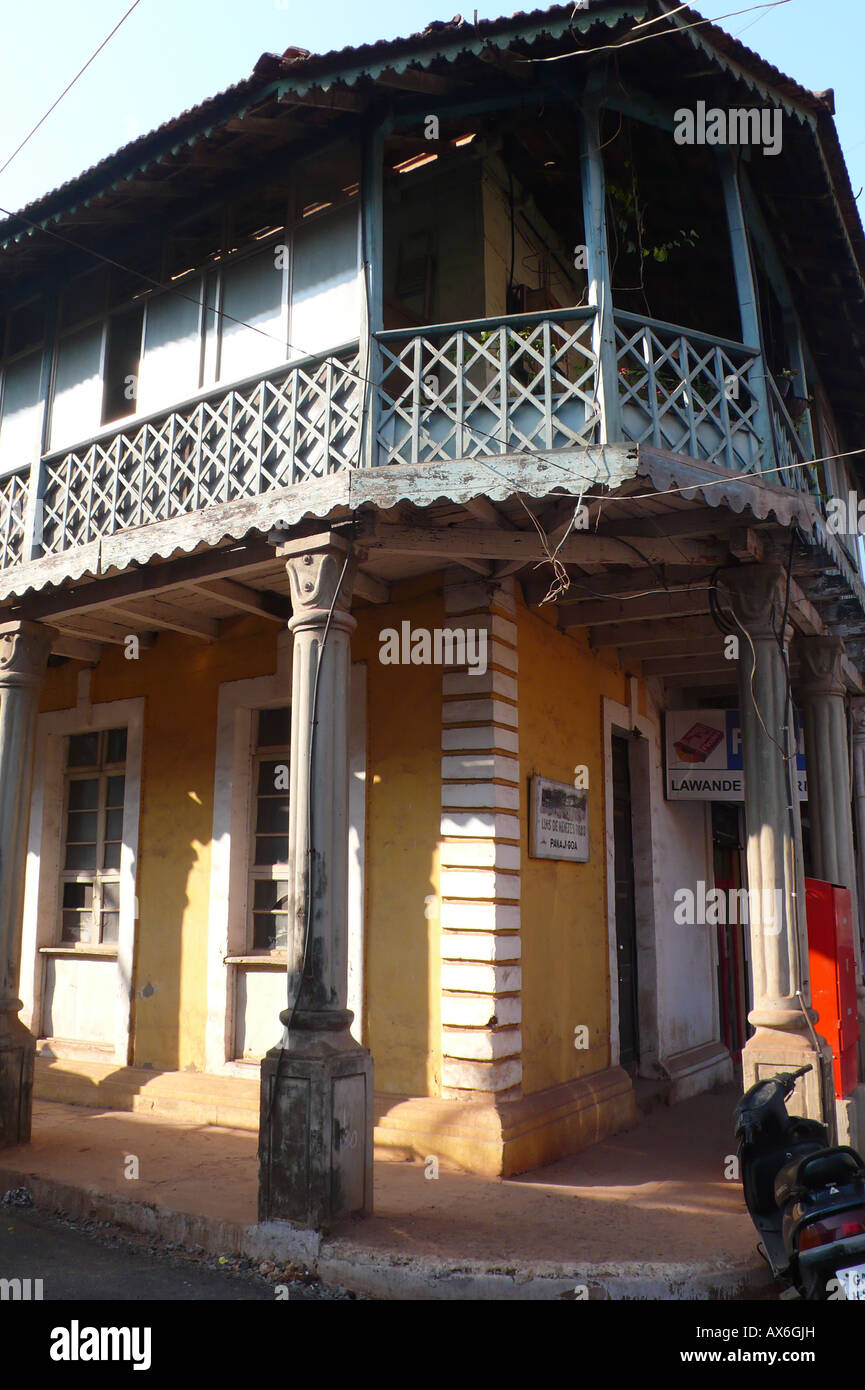 Portuguese building in Fontainhas / Sao Tome, Portuguese district of ...