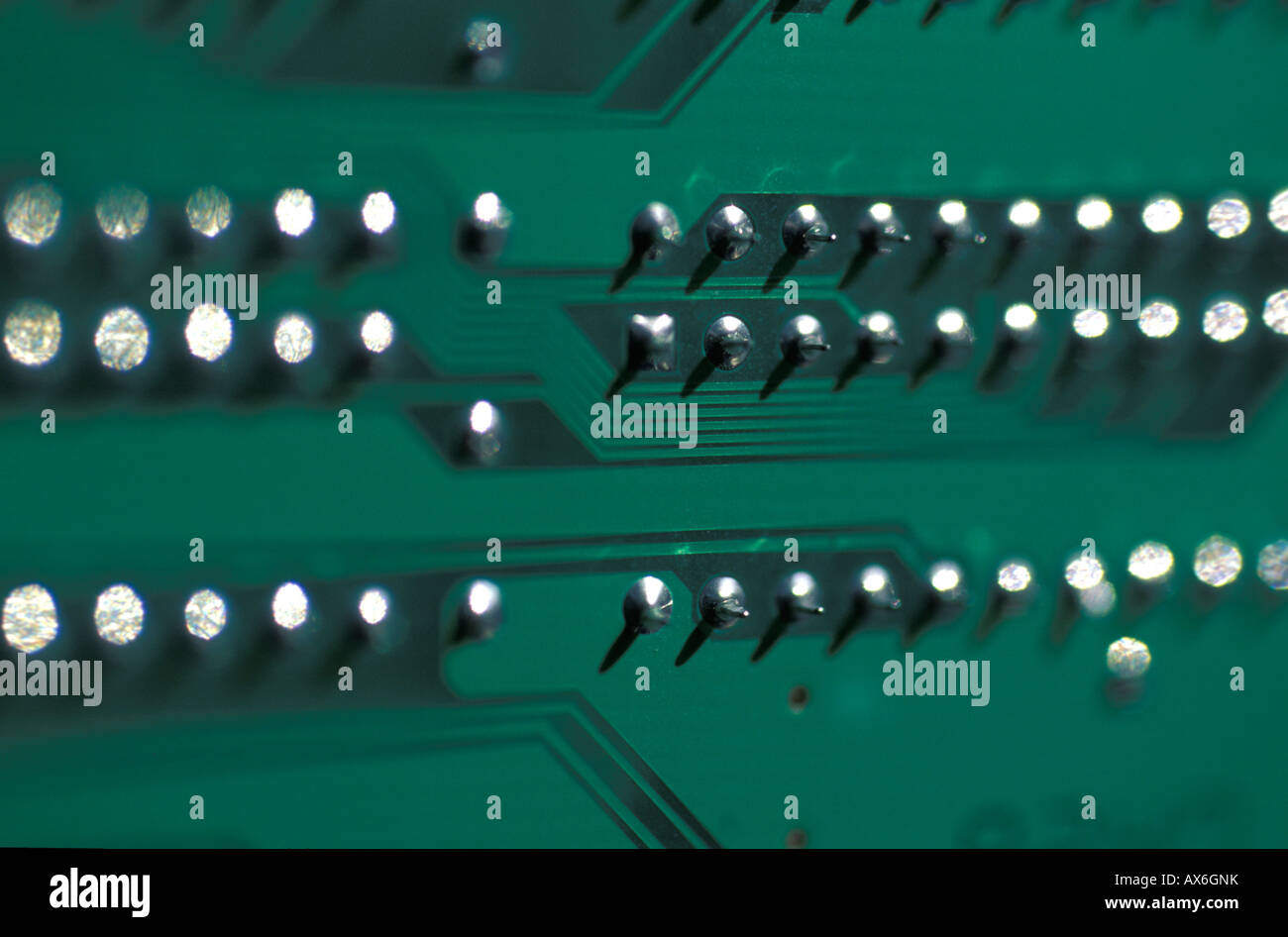 Printed circuit board computer detail Stock Photo - Alamy