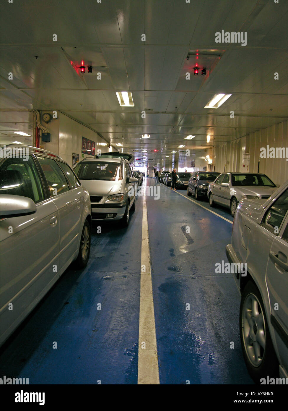 Cars in ferry Stock Photo - Alamy