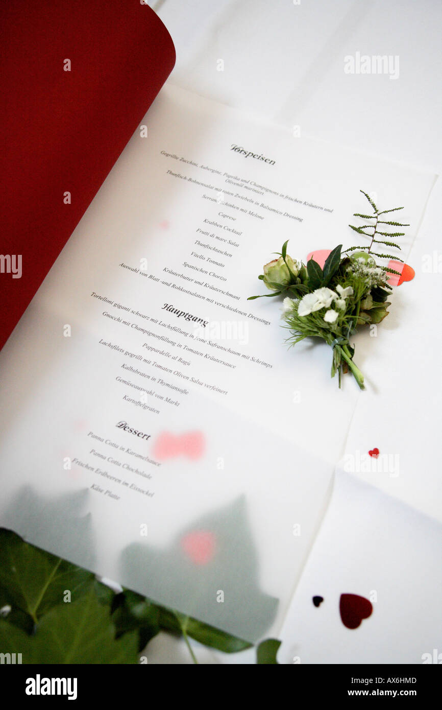 Menu card hi-res stock photography and images - Alamy