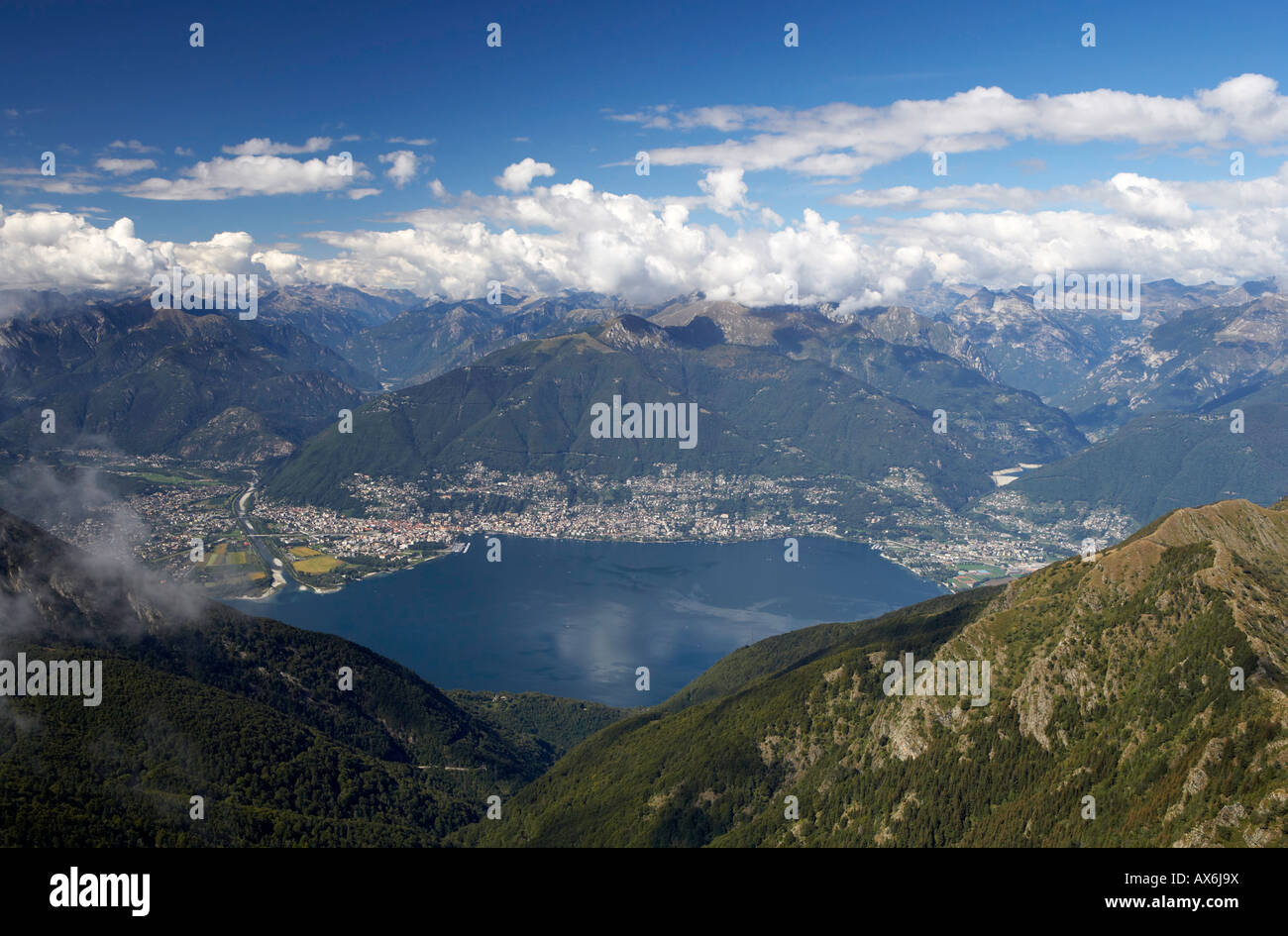 Aerial view of valley, Monte Tamaro, Switzerland Stock Photo - Alamy