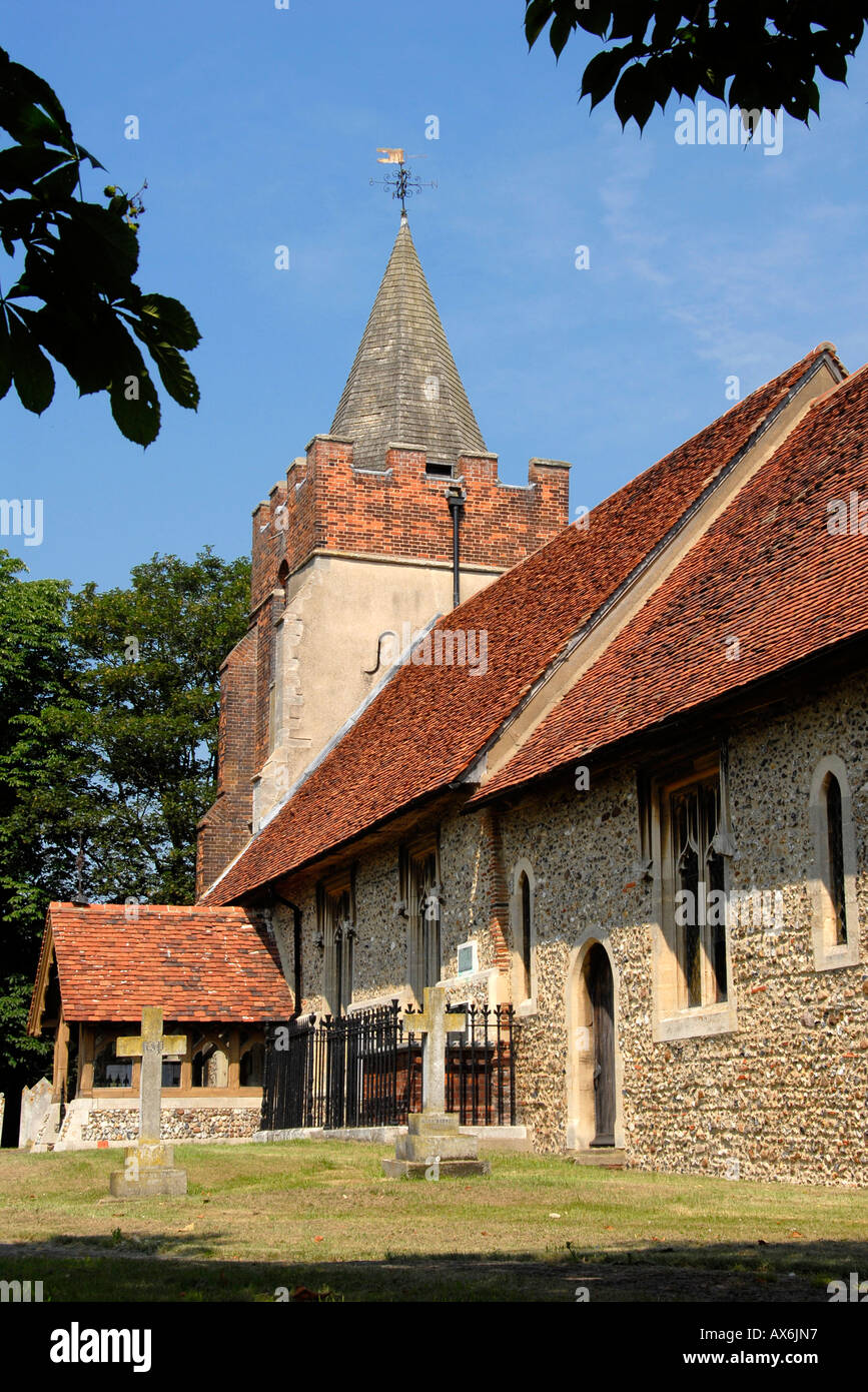 All Saints Church High Laver Essex England Stock Photo - Alamy