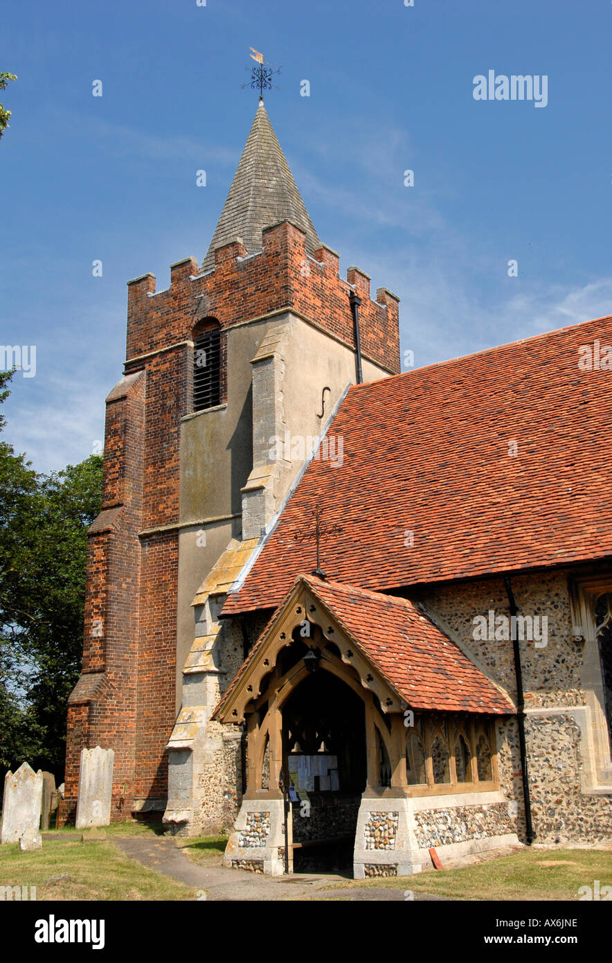 All Saints Church High Laver Essex England Stock Photo - Alamy