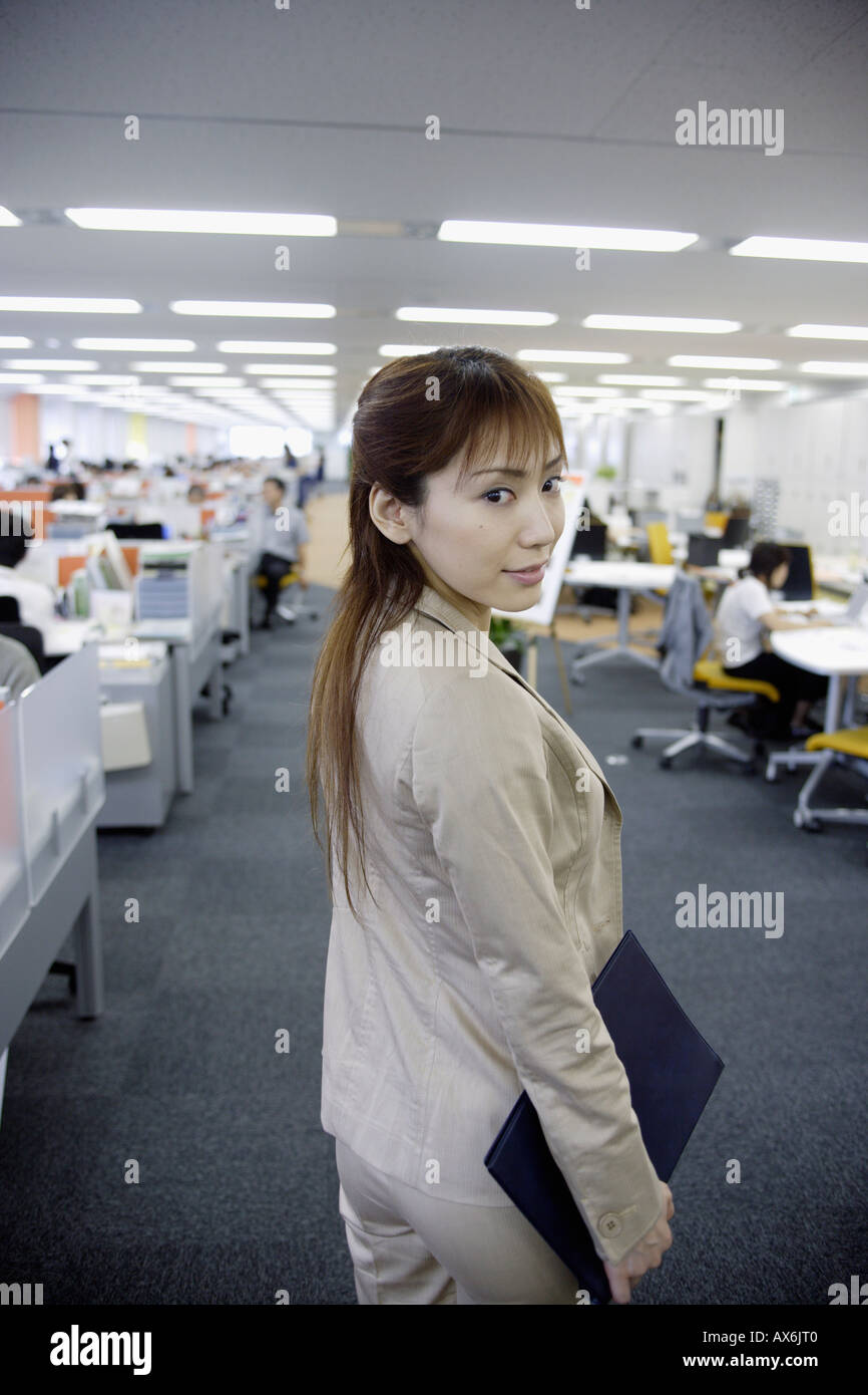 Woman coat back view turning hi-res stock photography and images - Alamy