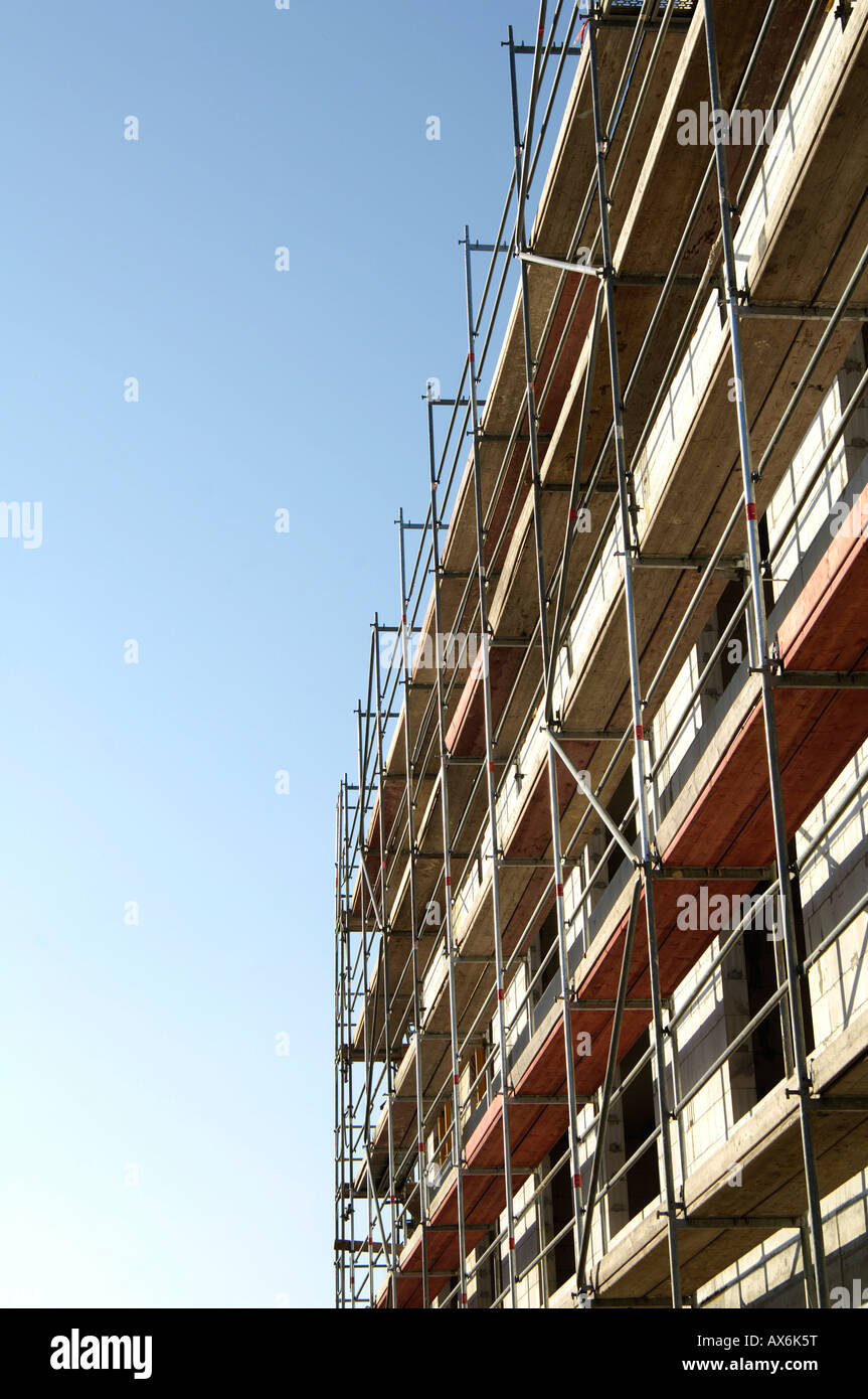 Scaffolds on building Stock Photo - Alamy