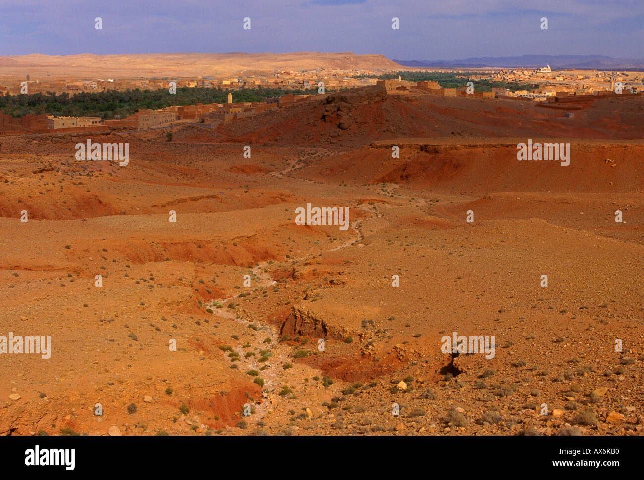 Landscape and town of Tinerhir Morocco Africa Stock Photo - Alamy