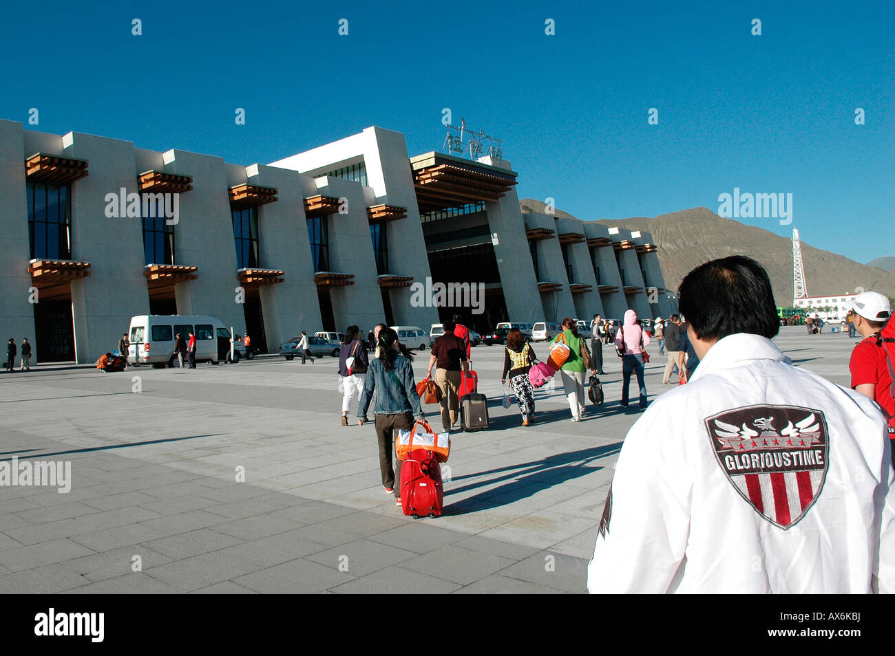 Lhasa train station, Tibet Stock Photo - Alamy