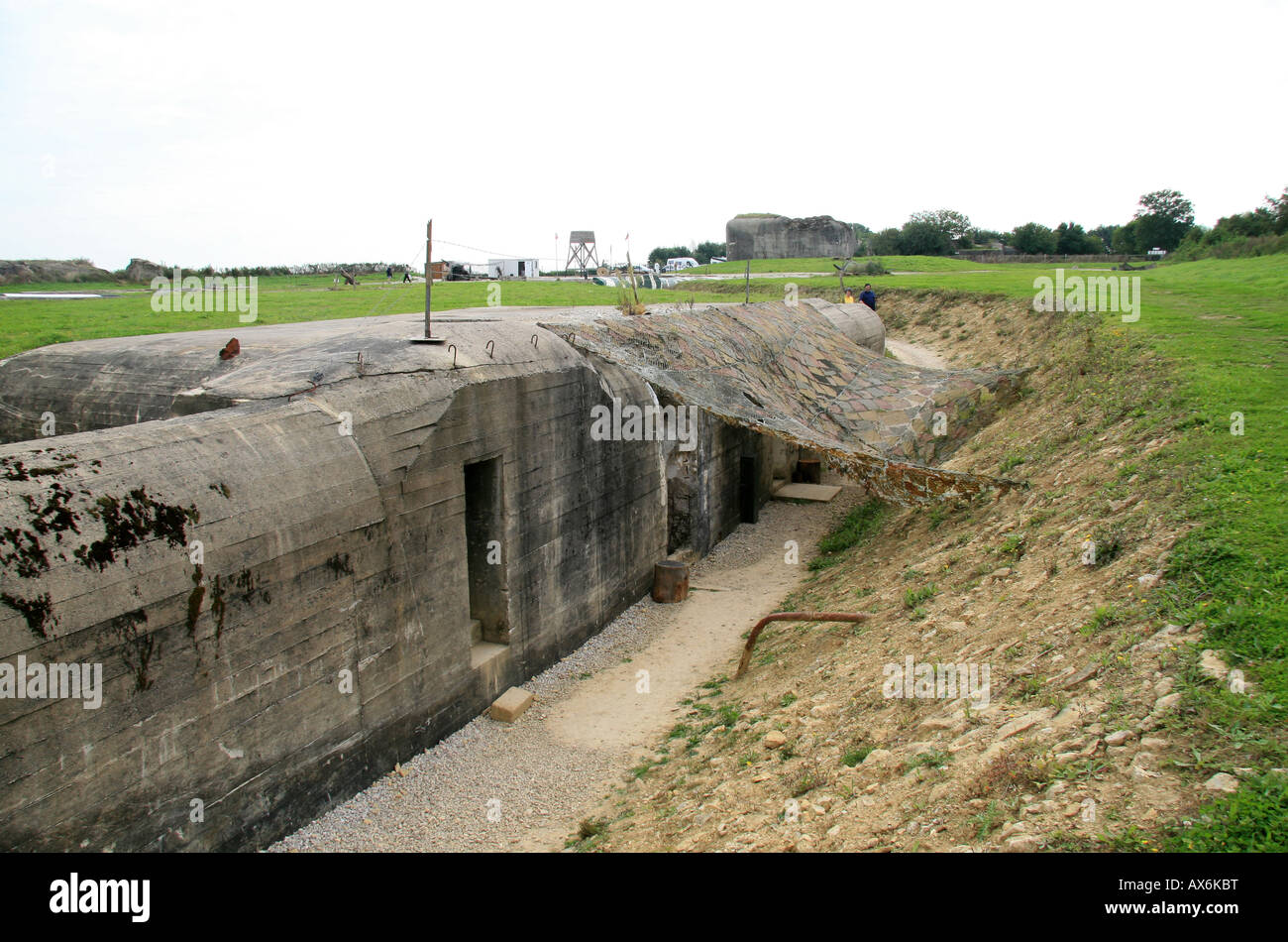 An ammunition store and water storage tank at the World War II German ...