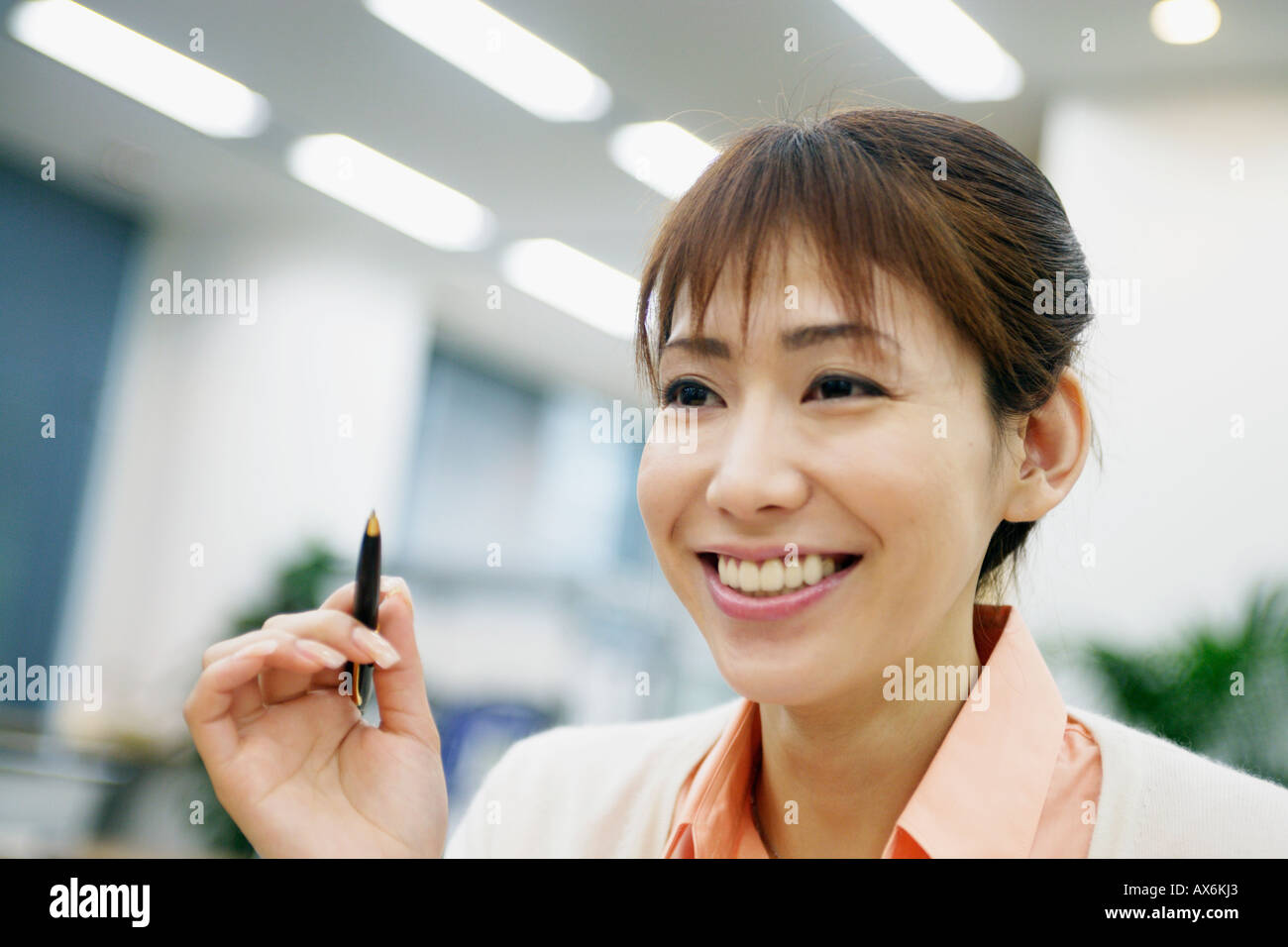 Laughing lady pen hi-res stock photography and images - Alamy
