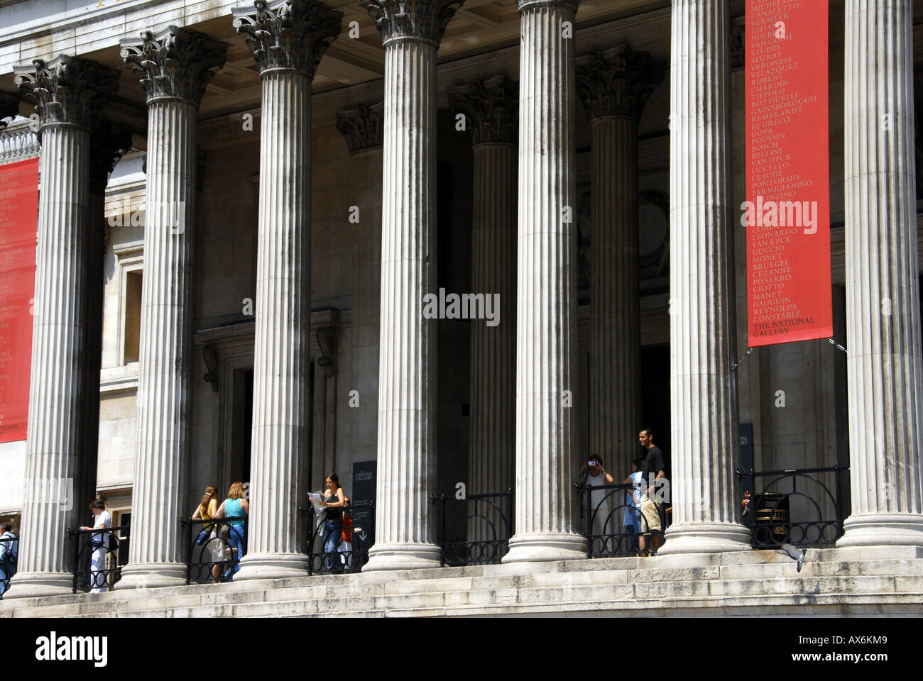 Columns National Gallery Trafalgar Square London England Stock Photo ...